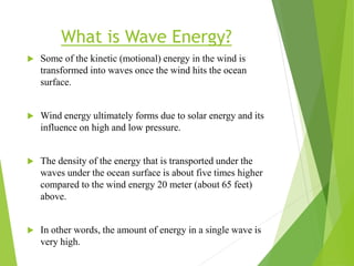 wave power & wave energy | PPTX