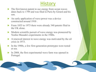 wave power & wave energy | PPTX