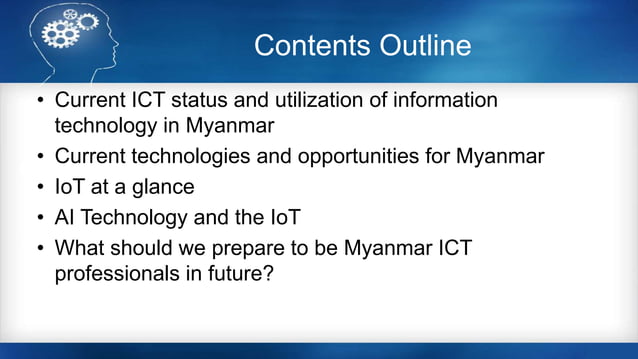 IT Professionals for future Myanmar and IoT | PPTX