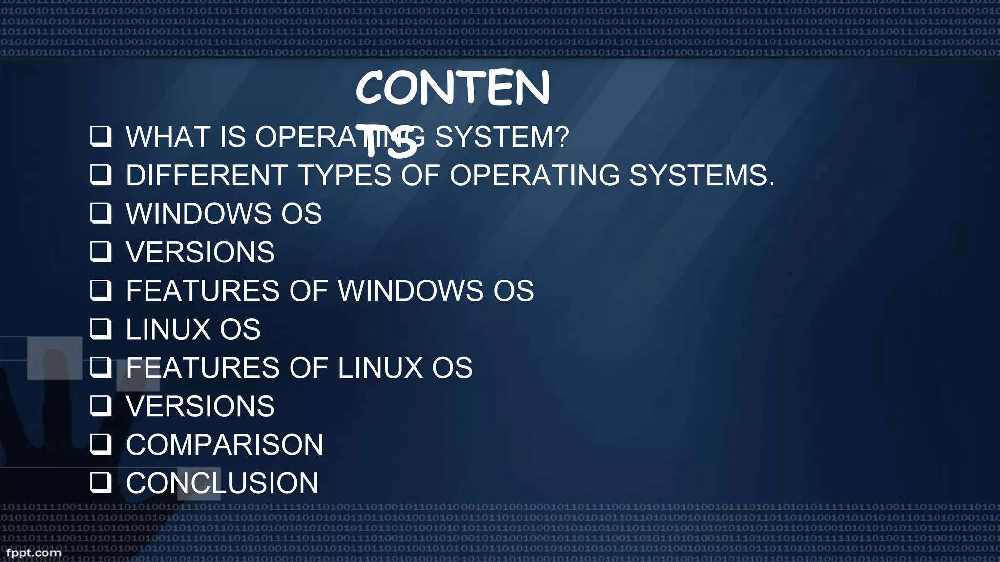 windows vs linux | PPTX | Operating Systems | Computer Software and Applications