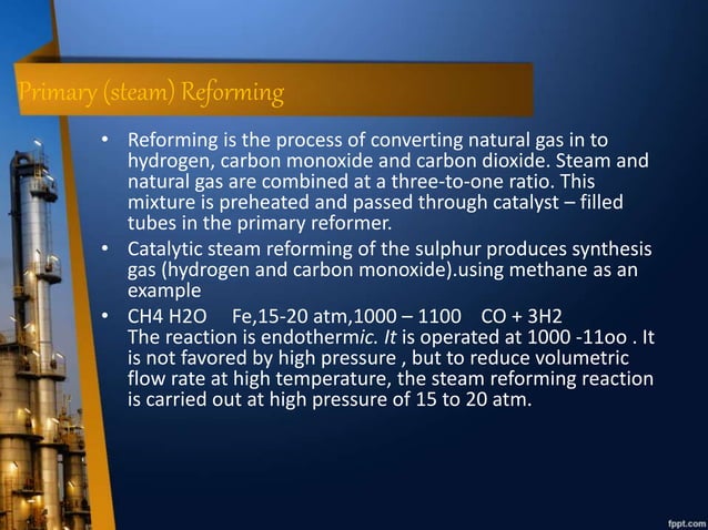 Manufacturing of ammonia (Haber process | PPTX | Chemistry | Science