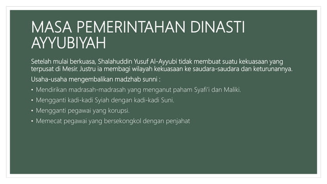 Dinasti Al-Ayyubiyah | PPTX