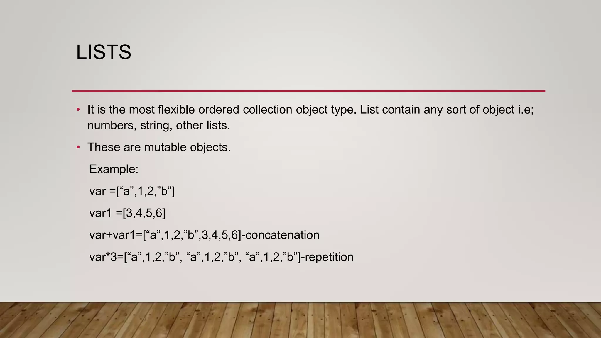 Introduction to Python , Overview | PPT