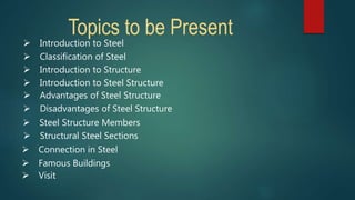 Steel Structure | PPTX