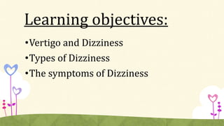 dizziness | PPTX
