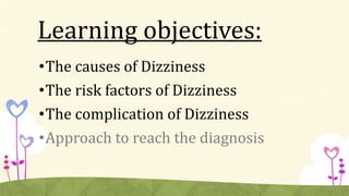 dizziness | PPTX