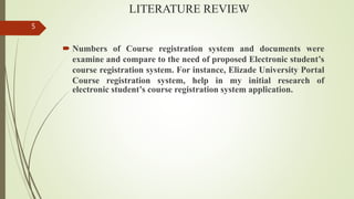 Electronic Student course registration System | PPTX
