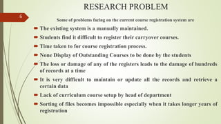 Electronic Student course registration System | PPTX