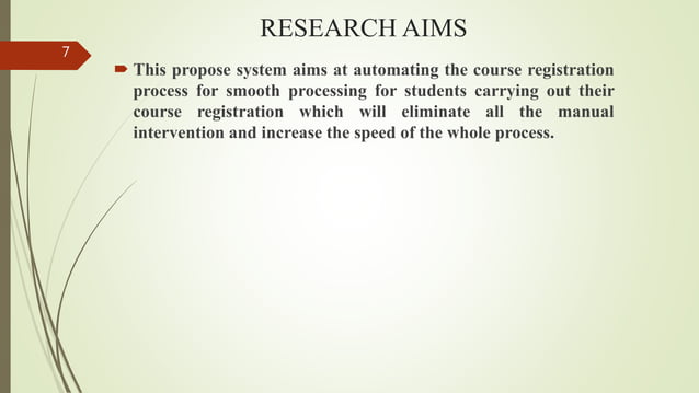Electronic Student course registration System | PPTX