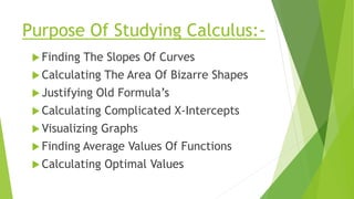 Why We Need To Study Calculus | PPTX