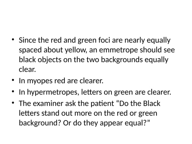 Subjective Refraction in details with each steps | PPTX