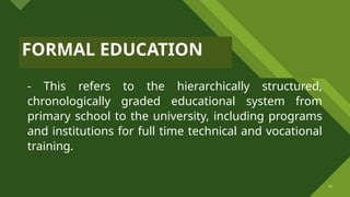 PRESENTATION Grade 11 Topi: Functions and Importance of Education in ...