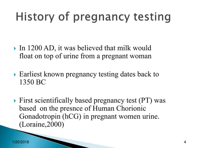 Pregnancy Testing In Clinical Chemistry | PPTX | Pregnancy ...