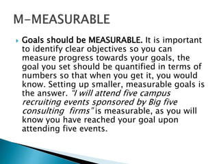 Goal Setting | PPTX | Resume Writing and Advice | Job Search