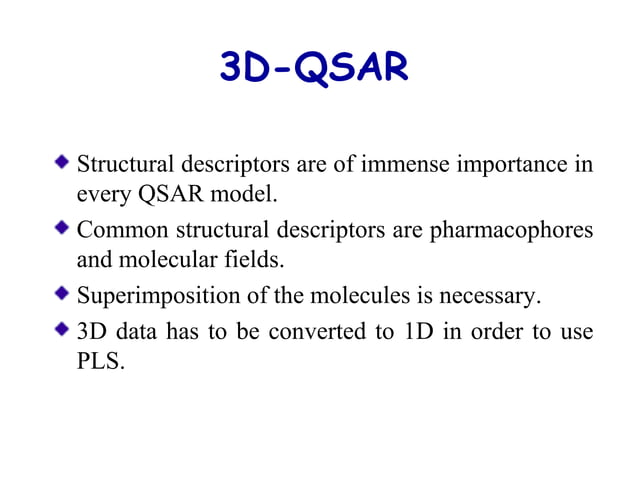 QSAR : Activity Relationships Quantitative Structure | PPT | Chemistry ...