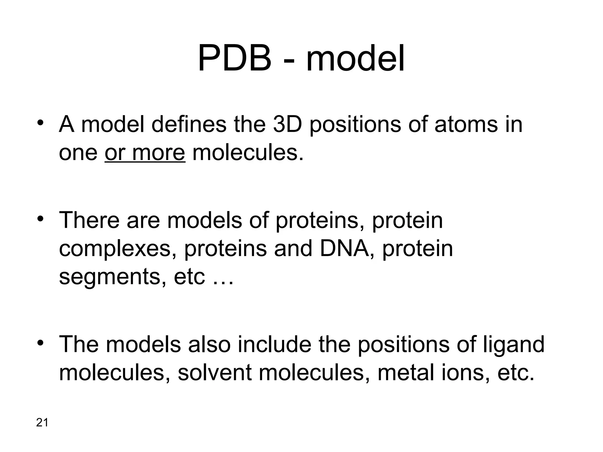 Protein Structure Databases And Structural Alignment Ppt Databases Computer Software And