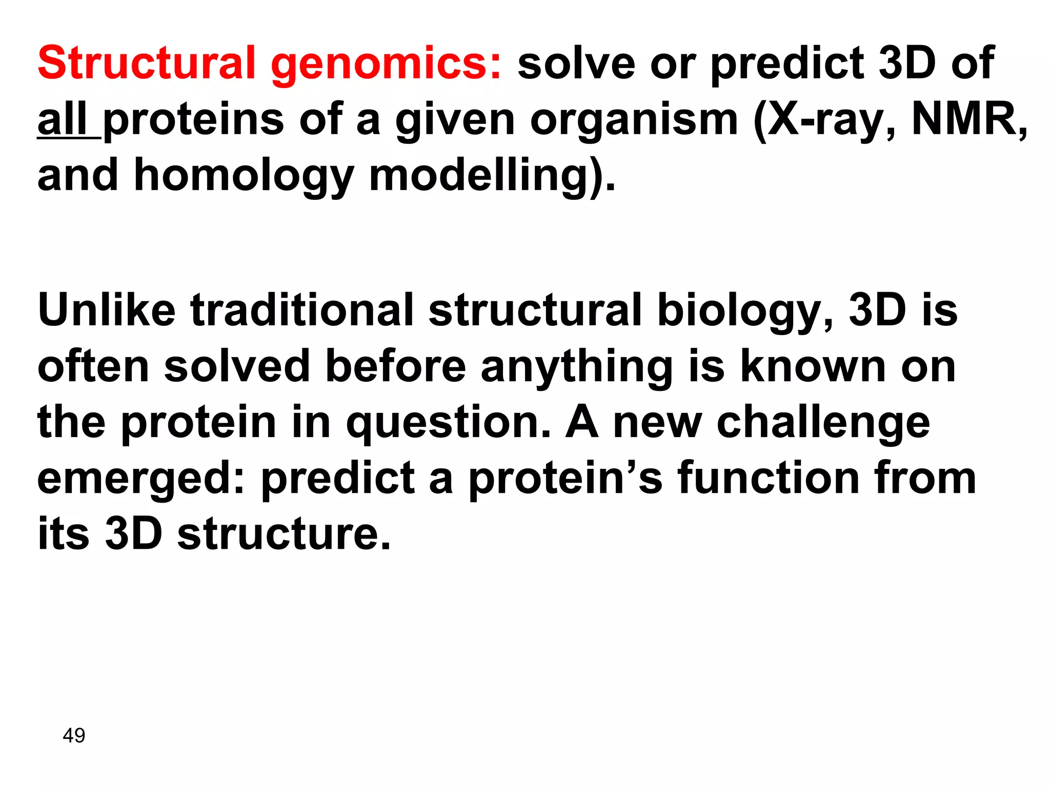 Protein Structure, Databases and Structural Alignment | PPT | Databases | Computer Software and ...