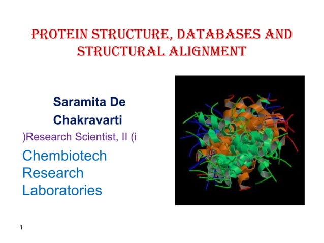 Protein Structure, Databases and Structural Alignment | PPT | Databases | Computer Software and ...