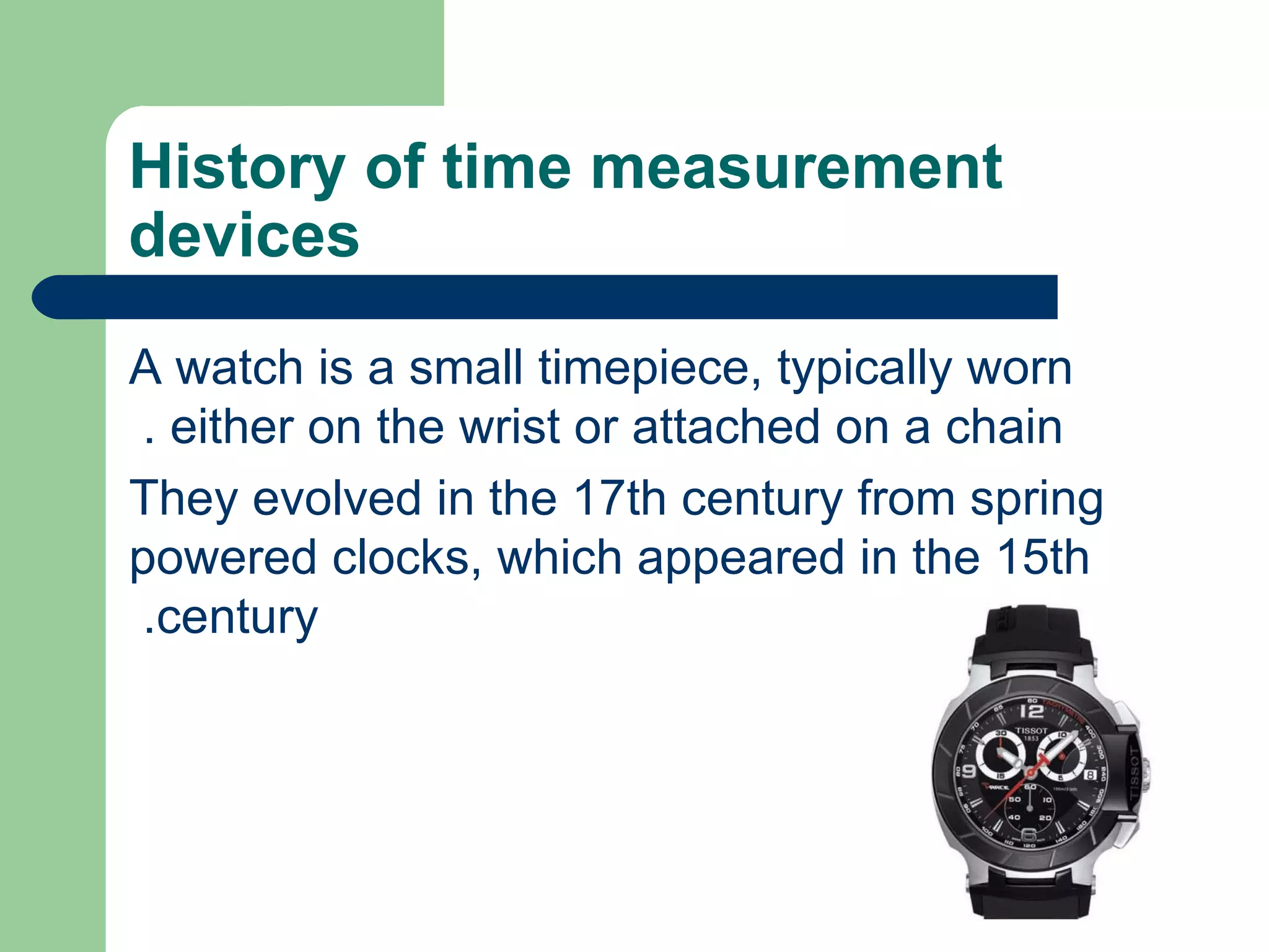 My presentation about (time) | PPT