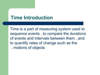 My presentation about (time) | PPT