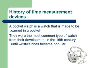 My presentation about (time) | PPT