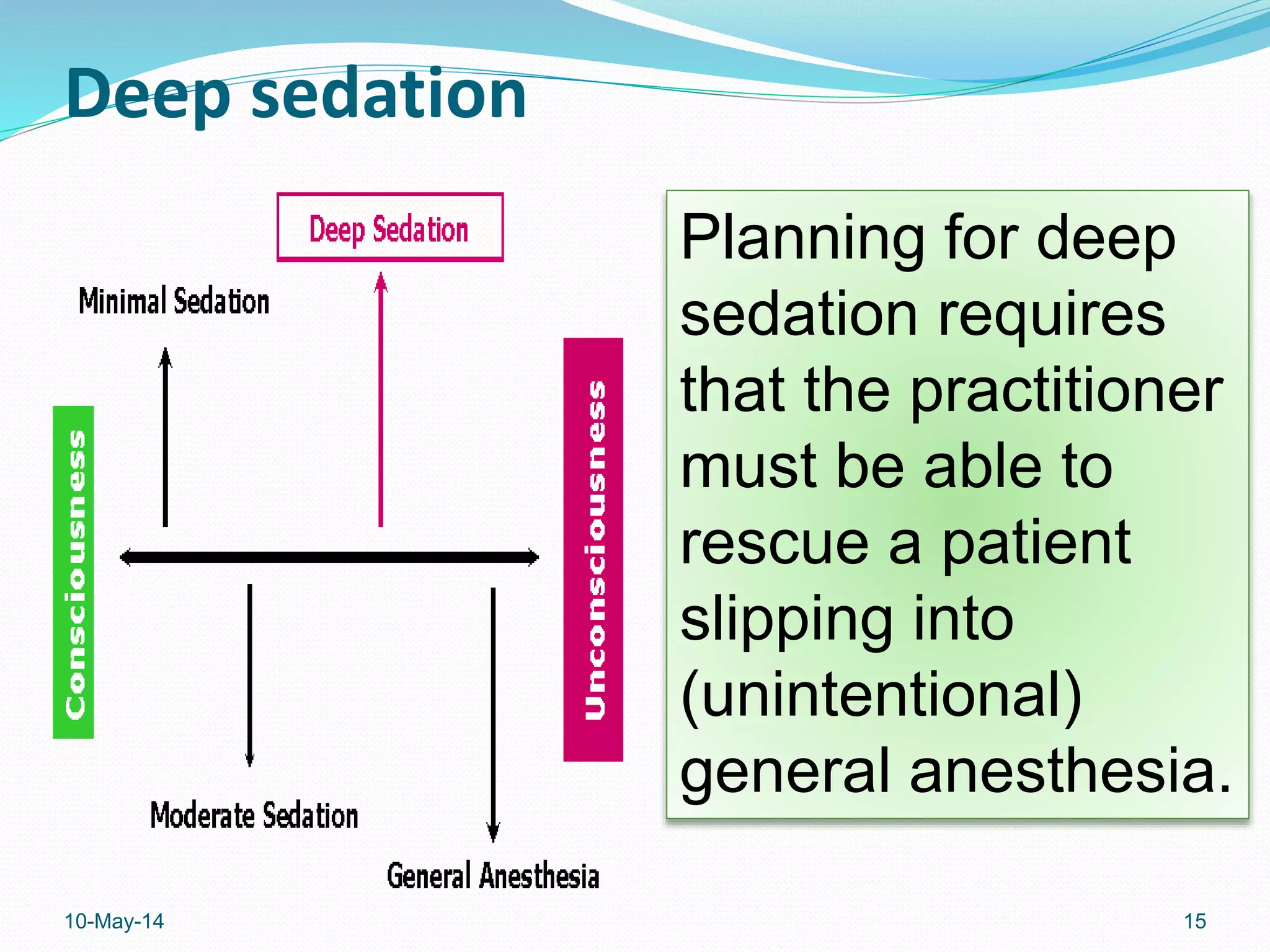 Conscious Sedation Basics and Introduction | PPTX | Lung and ...