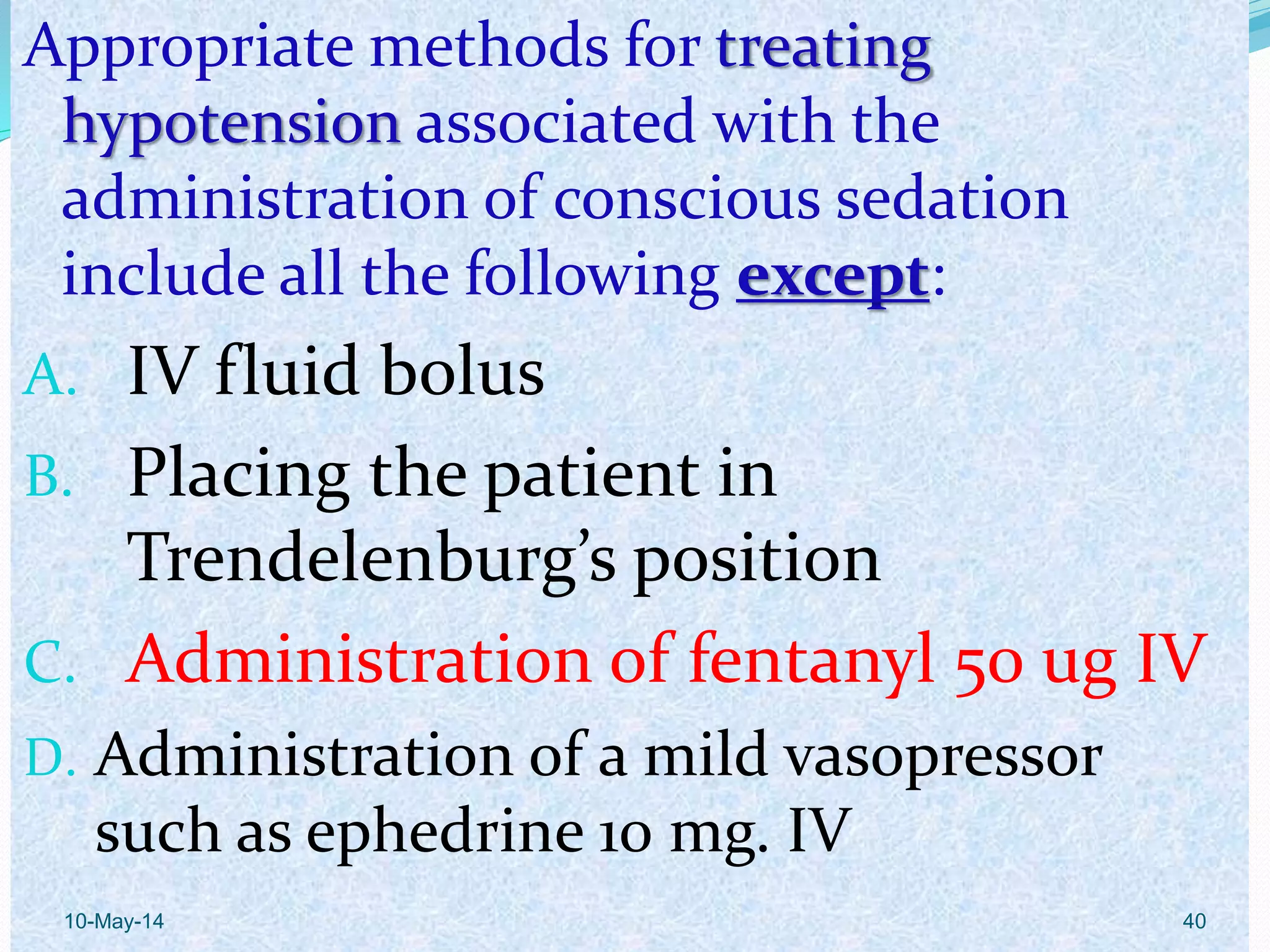 Conscious Sedation Basics and Introduction | PPTX