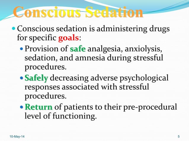 Conscious Sedation Basics and Introduction | PPTX | Lung and ...