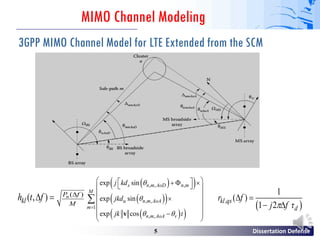 LTE Physical Layer Transmission Mode Selection Over MIMO Scattering Channels | PDF