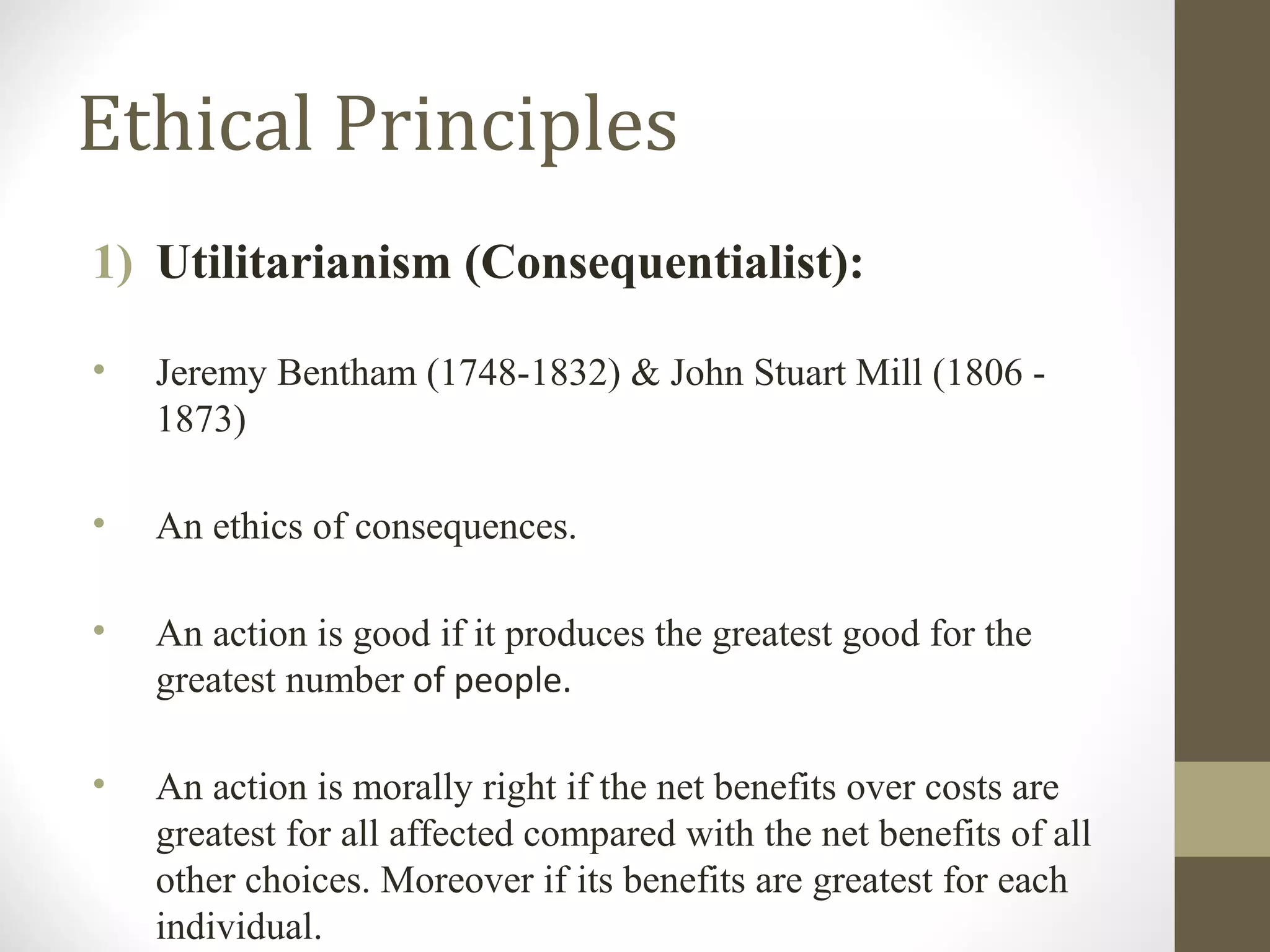 Ethical theories & Principles | PPT