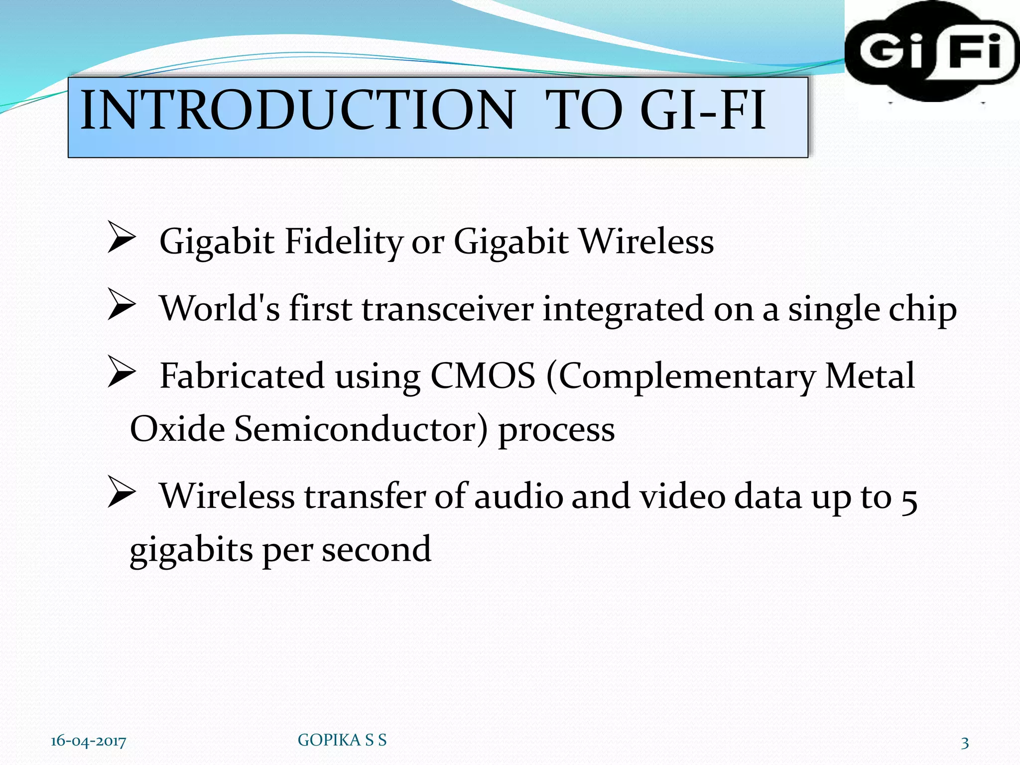 Gi Fi technology | PPT