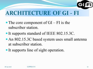 Gi Fi technology | PPTX