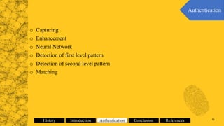 Fingerprint Recognition in Smart Phones | PPT