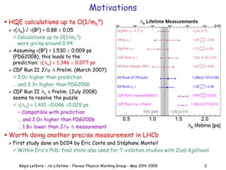 Lambda_b particle lifetime measurement | PDF | Physics | Science