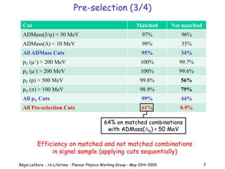 Lambda_b particle lifetime measurement | PDF | Physics | Science