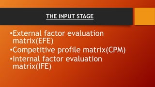 Presentation about STRATEGY FORMULATION | PDF