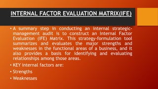 Presentation about STRATEGY FORMULATION | PPT