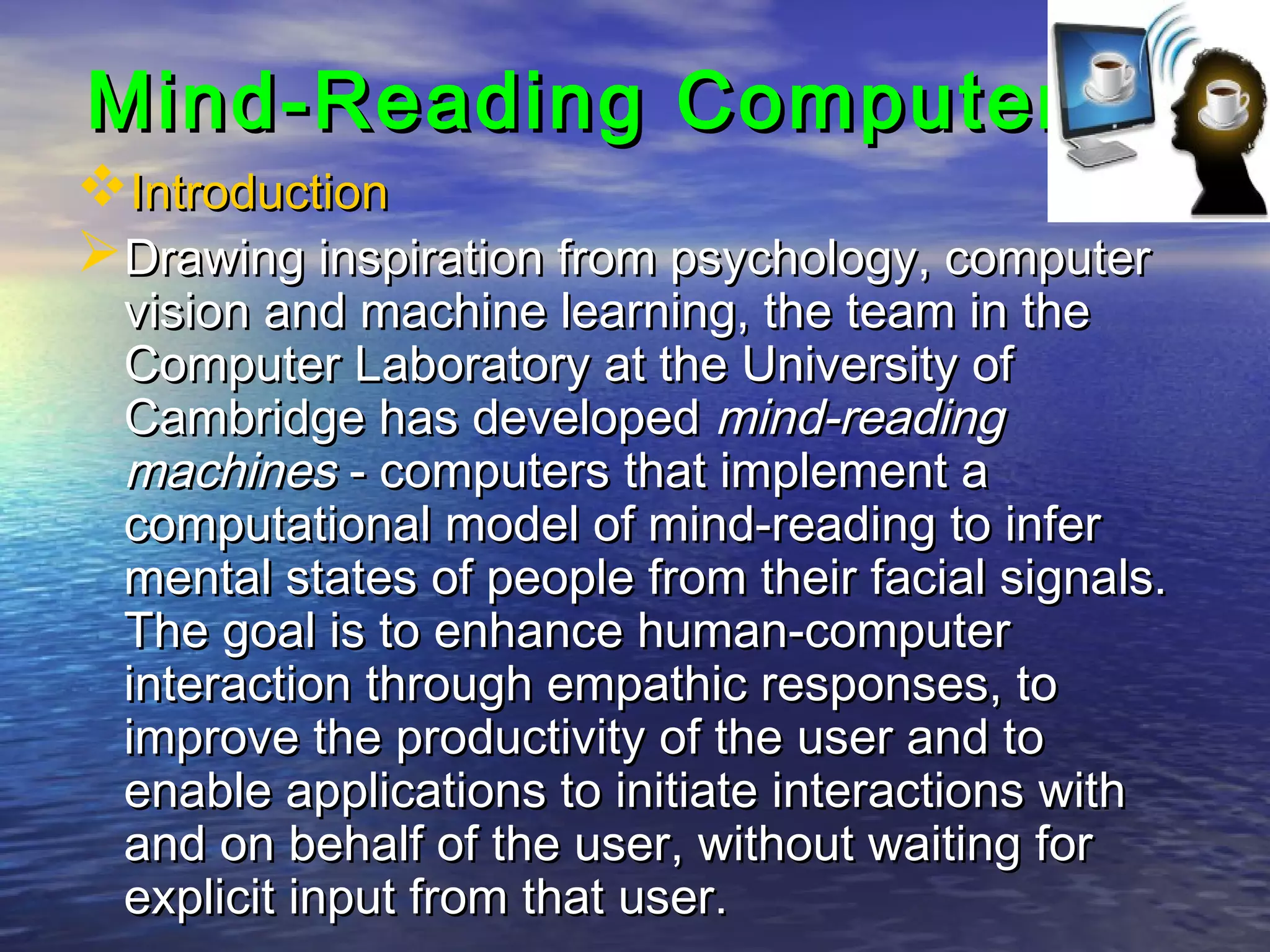 mind reading computer | PPT