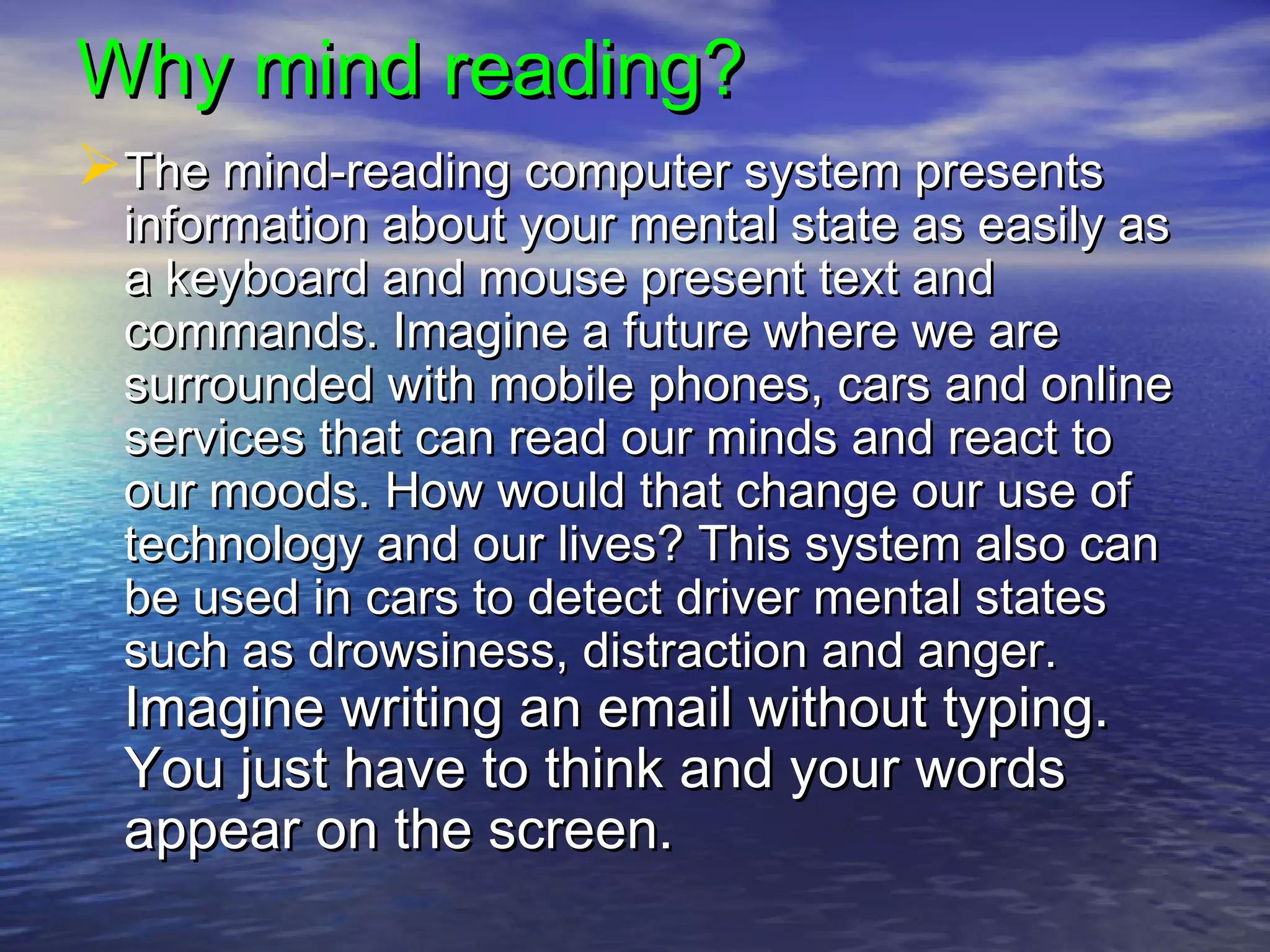 mind reading computer | PPT
