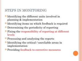 PRESENTATION ON MONITORING & EVALUATIONS | PPTX