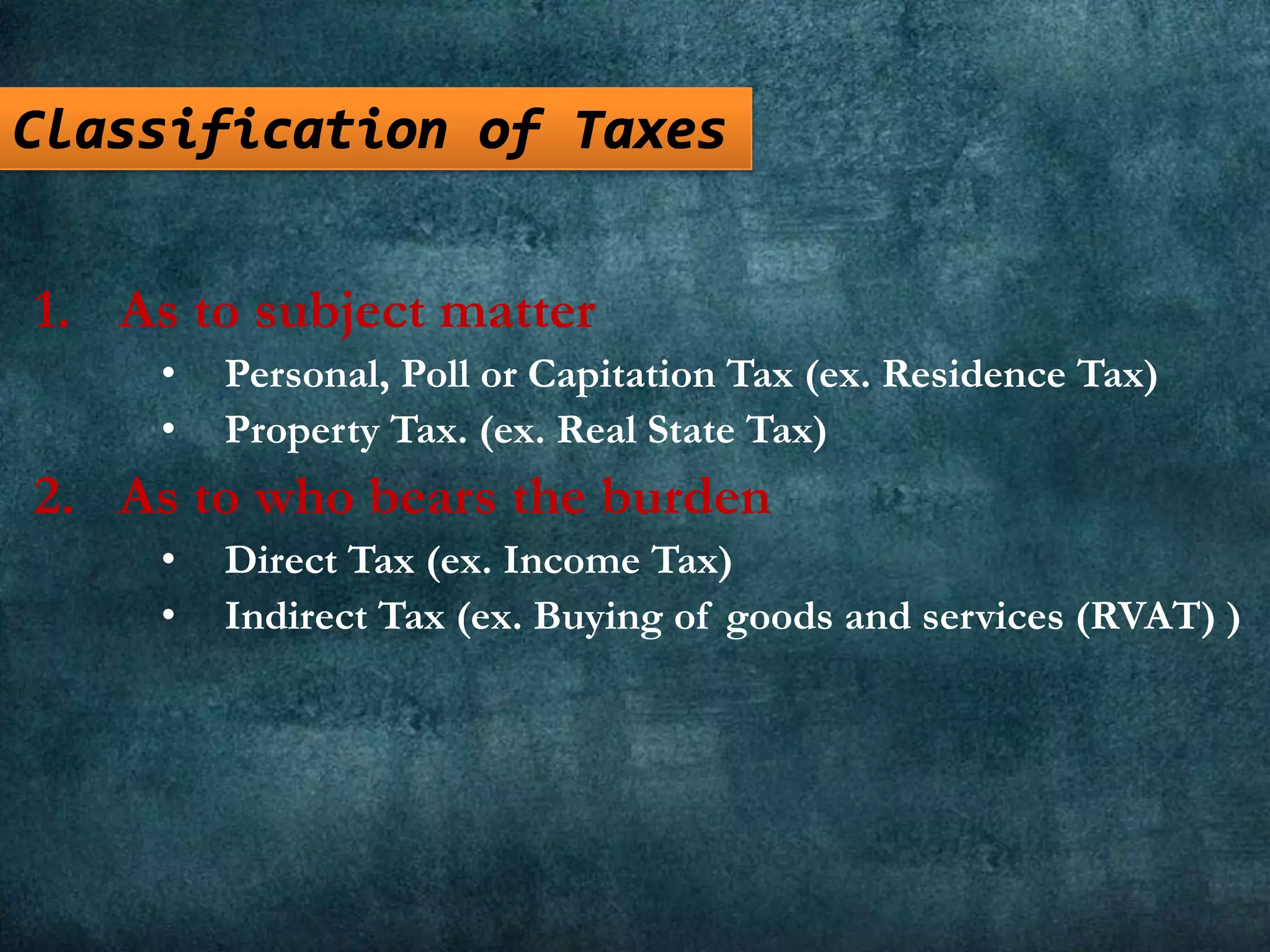 Taxation in the Philippines | PPTX