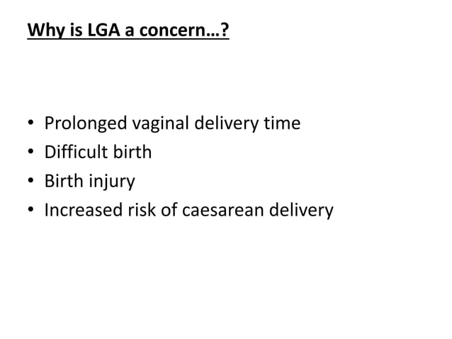 SMALL FOR GESTATIONAL AGE,LARGE FOR GESTATIONAL AGE -SSJ, CALICUT ...