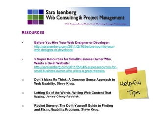 6 Ways to Make Your Next Website the Best Ever with Sara Isenberg | PDF