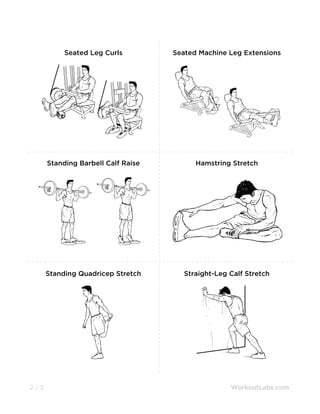 My printable workout: leg day | PDF