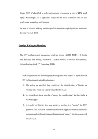 A COMPREHENSIVE PROJECT ON BITCOIN WITH REFERENCE TO INDIA | PDF