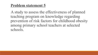 MY PROBLEM STATEMENT PRESENTATION.pptx the | PPTX