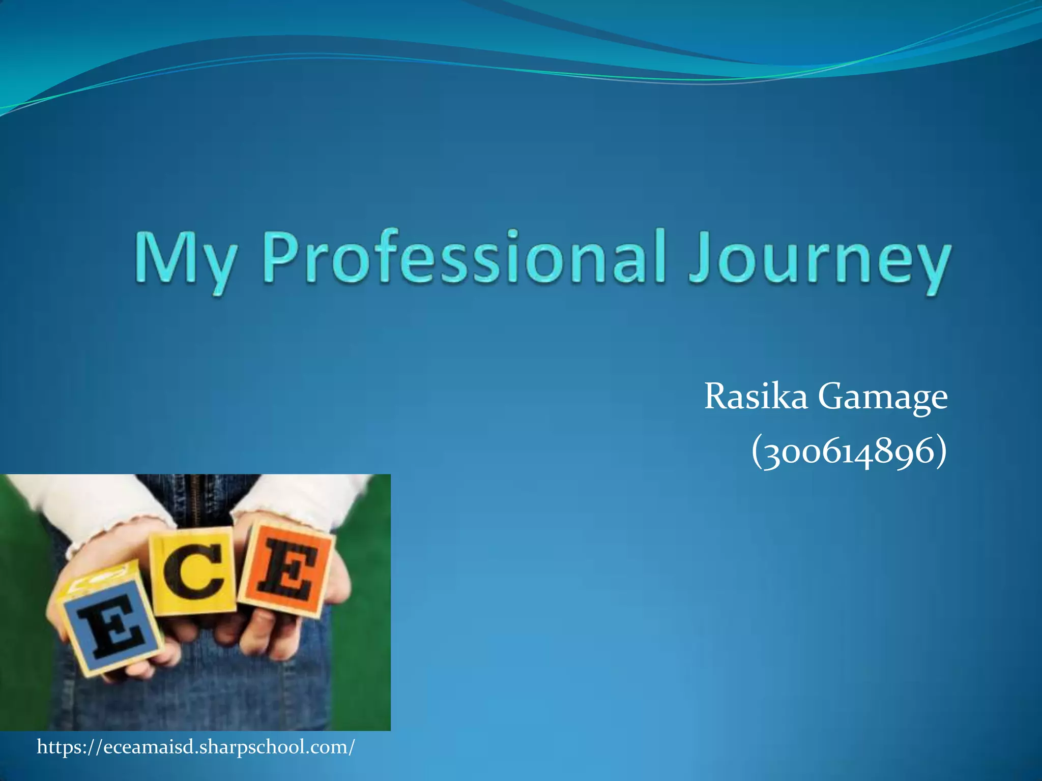 My professional journey ppt | PPTX
