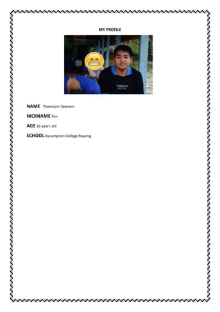 My profile | PDF