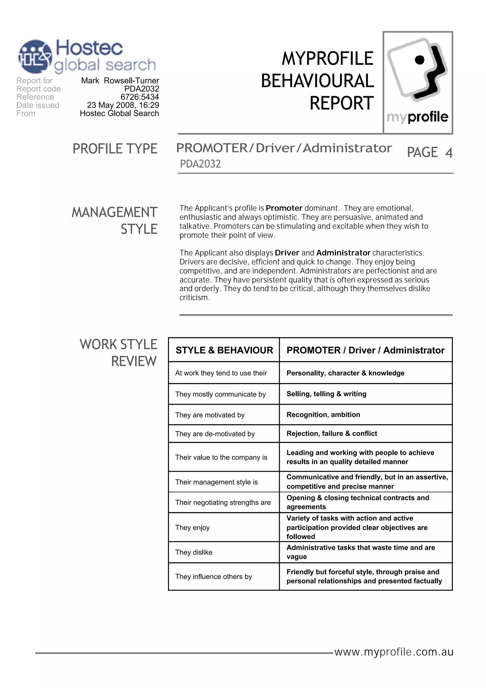 Myprofile mark _rowsell-turner | PDF