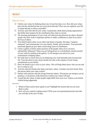 My Profile Of Strength Finders | PDF